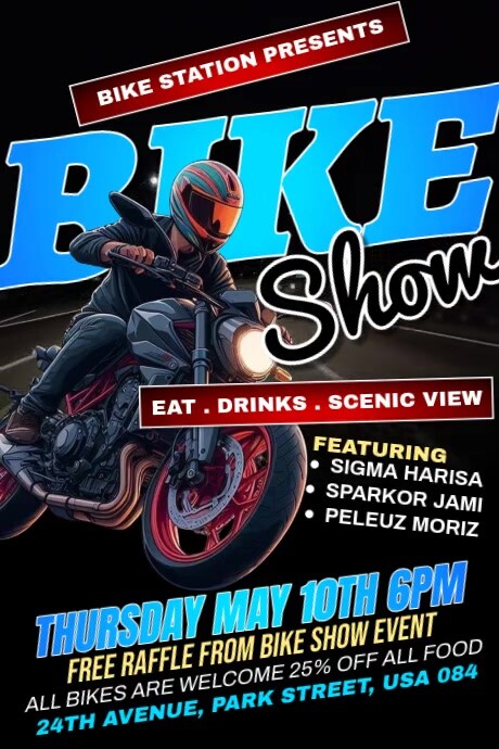 Bike Show Ads Template | PosterMyWall