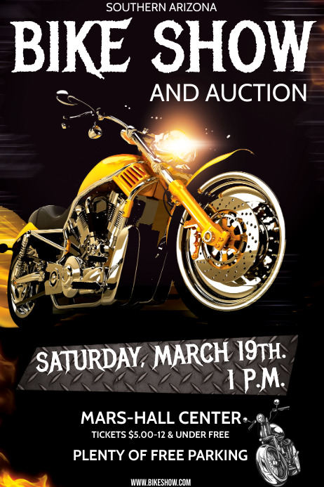 BIKE SHOW Template | PosterMyWall