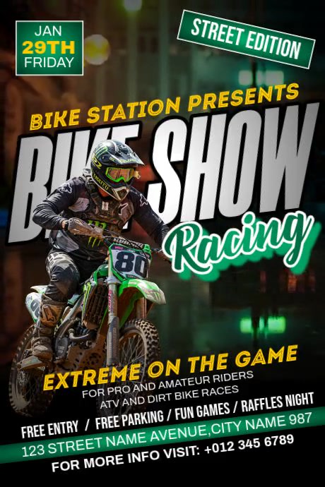 Bike Show Templat | PosterMyWall