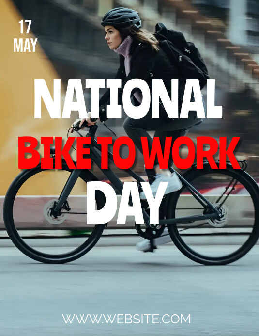 Bike to work day Template | PosterMyWall