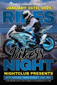 Bike Night Ride Template | PosterMyWall