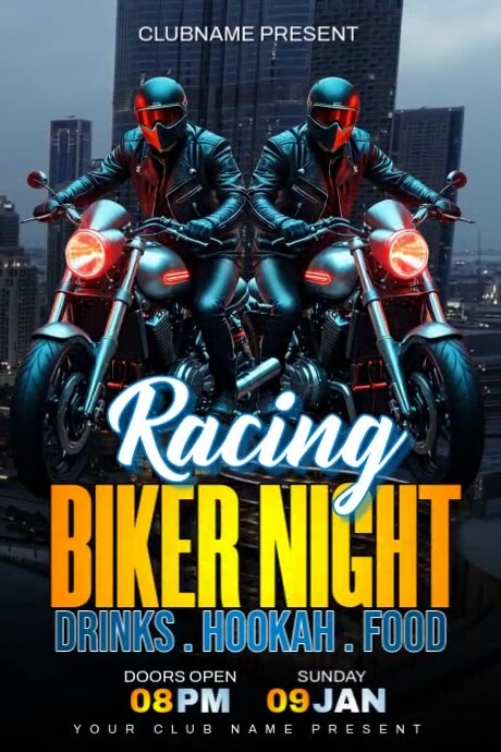 Copy of Biker Night | PosterMyWall