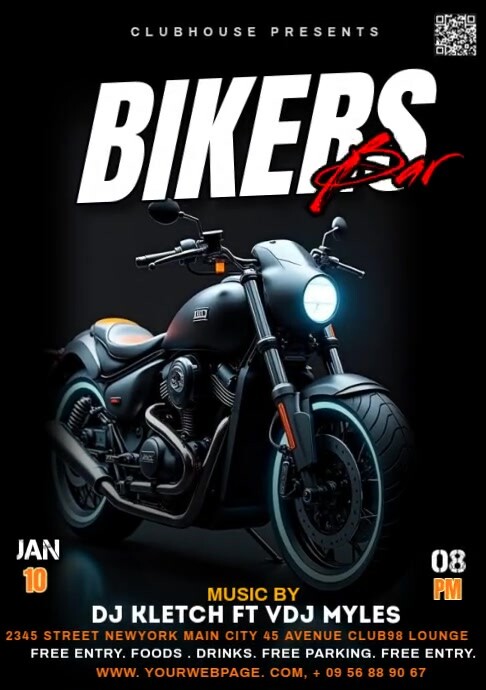 bikers bar Template | PosterMyWall