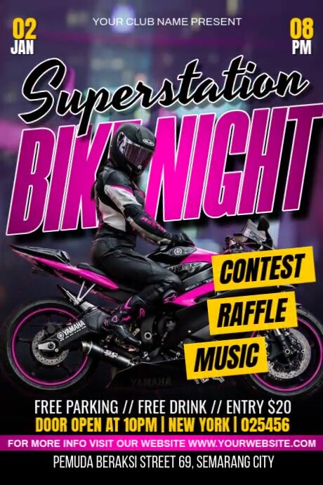 Bikers Night Ads Template | PosterMyWall