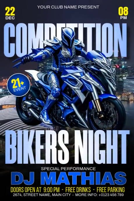 Copy of Bikers Night | PosterMyWall