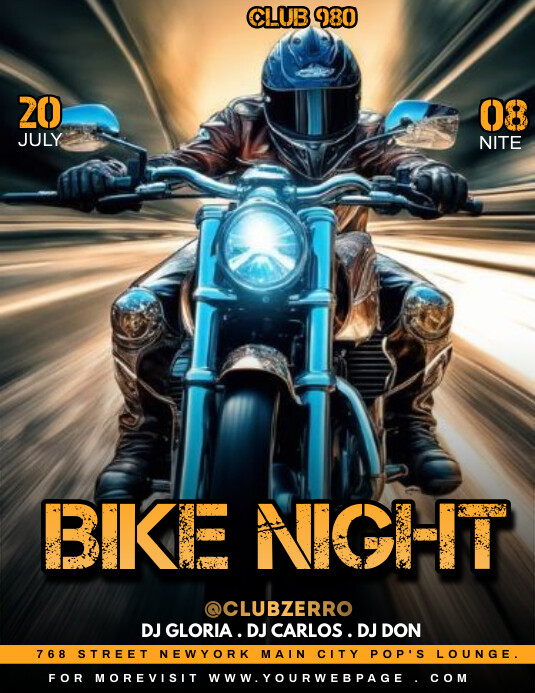 bikers night Template | PosterMyWall