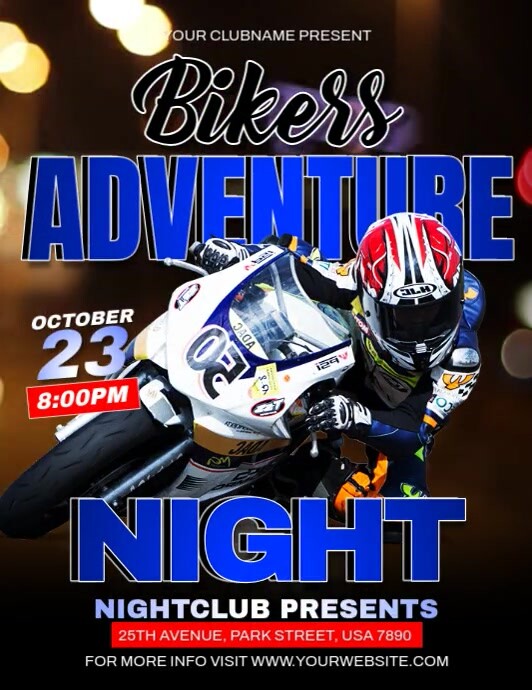 Bikers Night Template | PosterMyWall