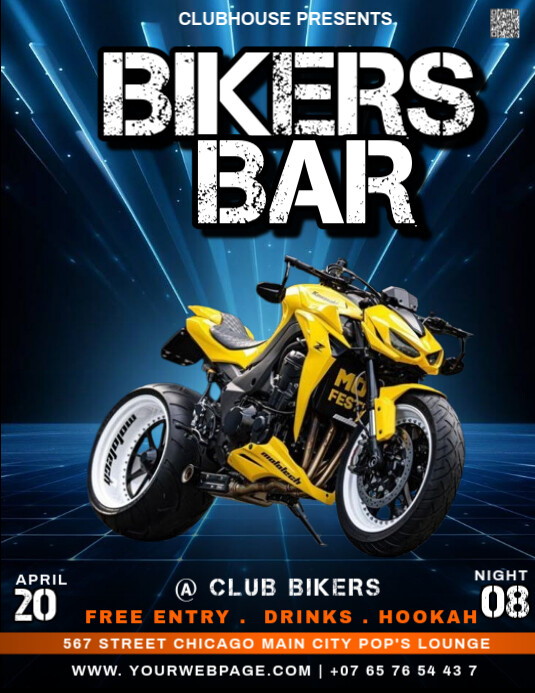 bikers night posters Template | PosterMyWall