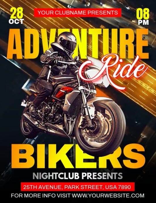 Copy of Bikers Ride Adventure | PosterMyWall