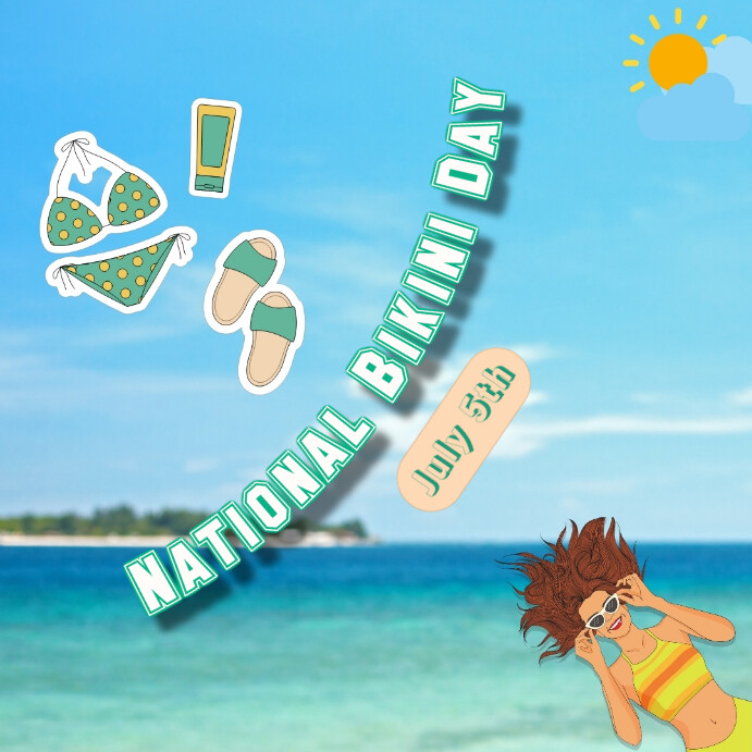 Bikini Day Template | PosterMyWall