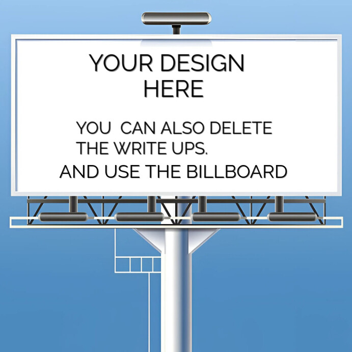 BIll Board Template | PosterMyWall