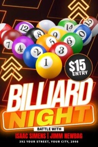 8 Ball Pool Tournament Template | PosterMyWall