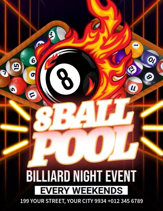 Billiard Night Event Template | PosterMyWall