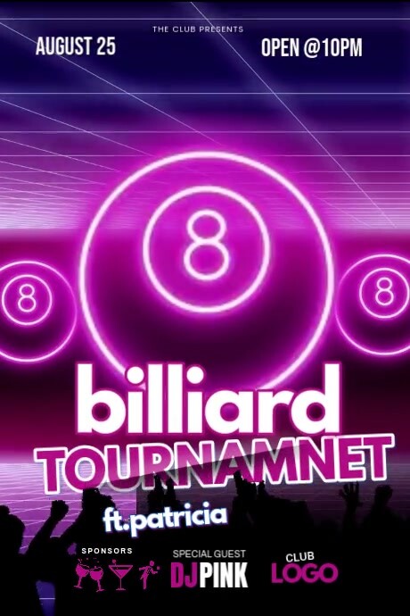 Billiard Tournament Template | PosterMyWall