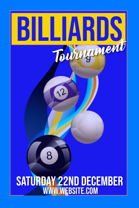 Billiards Template | PosterMyWall