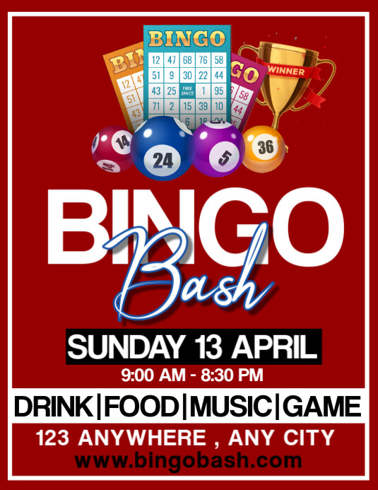 bingo bash Template | PosterMyWall