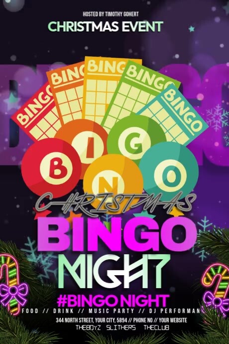Bingo Christmas Poster Template | PosterMyWall