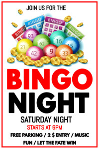 bingo night event poster flyer Template | PosterMyWall