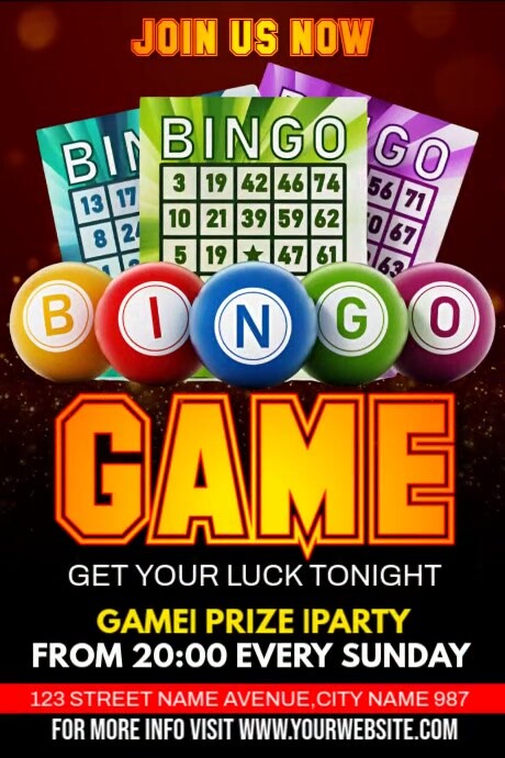 Plantilla de Bingo Game Ads | PosterMyWall