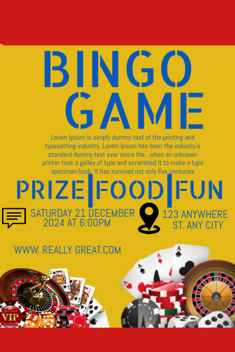 Bingo Game Event Poster Template | PosterMyWall