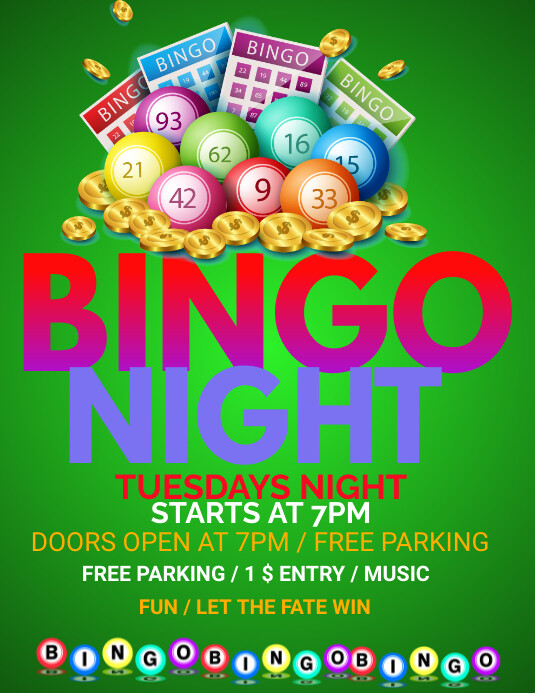 Bingo Game Flyer (us Letter) Template | PosterMyWall