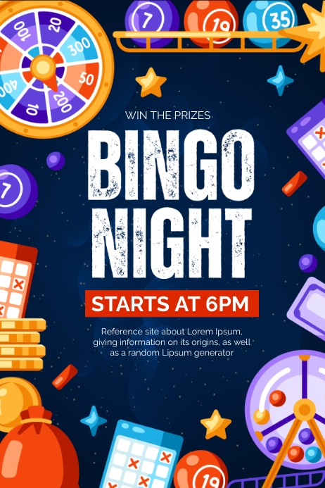 Bingo Game Night Flyer Template | PosterMyWall