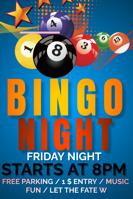 bingo game poster Template | PosterMyWall