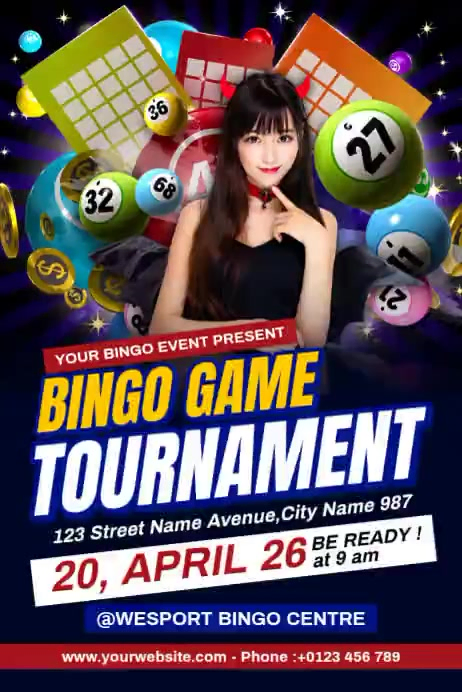 Bingo Game Tournament Template | PosterMyWall