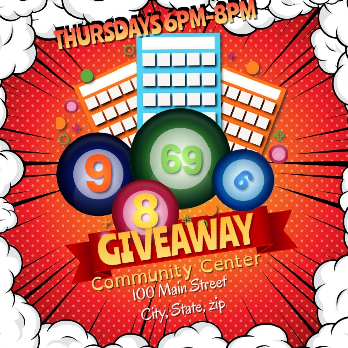 Bingo Giveaway Template | PosterMyWall