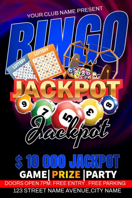 Plantilla de Bingo Jackpot Ads | PosterMyWall