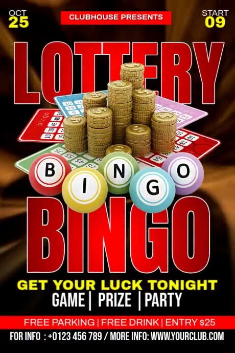 Plantilla de Bingo Lottery Ads | PosterMyWall