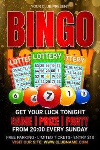 Bingo Game Lottery Template | PosterMyWall