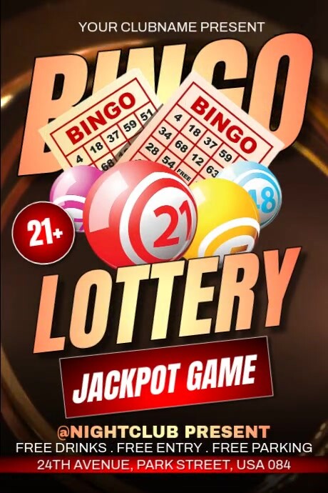 Bingo Lottery Jackpot Game Template | PosterMyWall