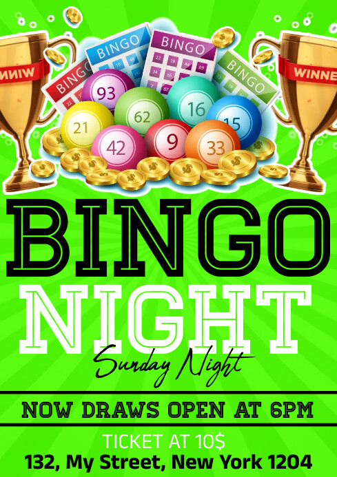 Copy of bingo night | PosterMyWall