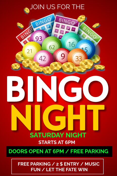 BINGO NIGHT Template | PosterMyWall