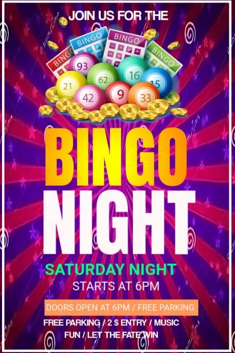 bingo Night Template | PosterMyWall