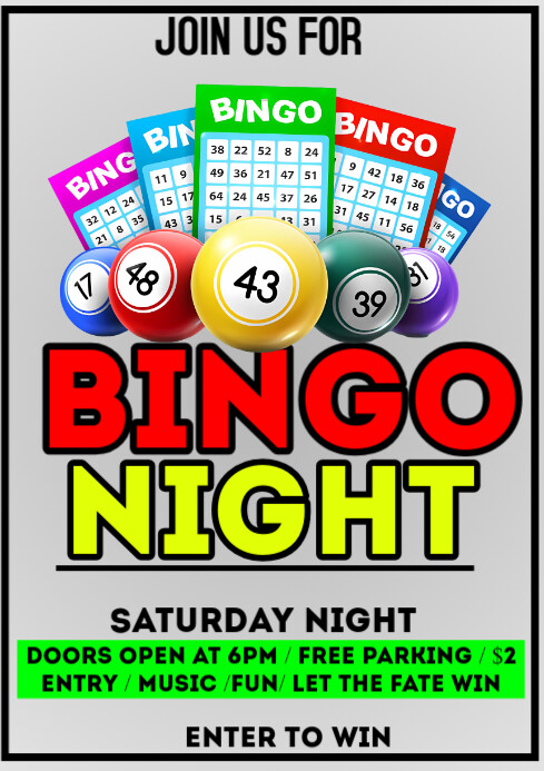Bingo Night Template | PosterMyWall