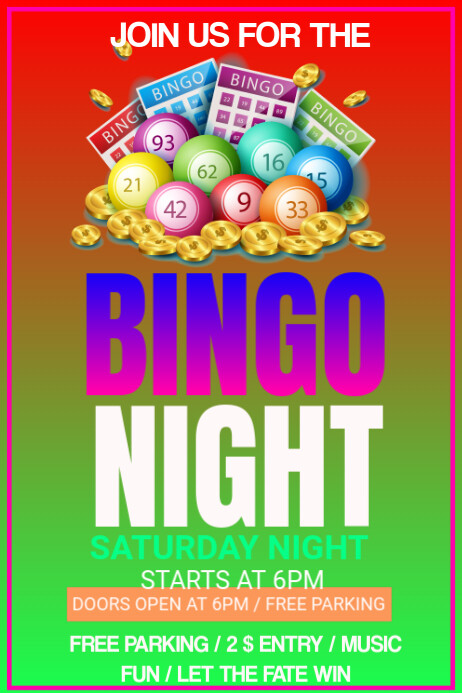 Bingo Night Templat | PosterMyWall