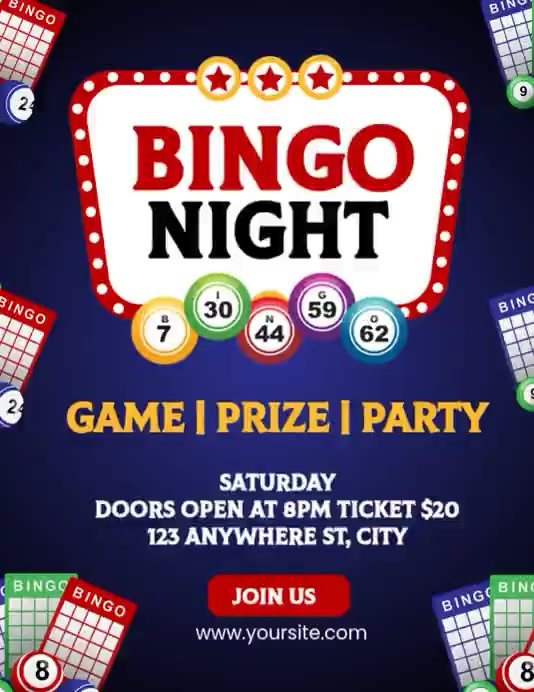Bingo Night Event Ads Template | PosterMyWall