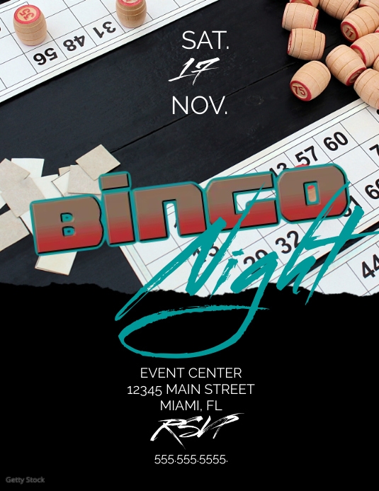 Bingo Night Event Community Flyer Templates | PosterMyWall