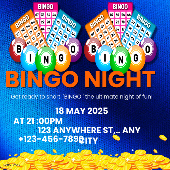 Copy of Bingo Night Event Instagram Post | PosterMyWall