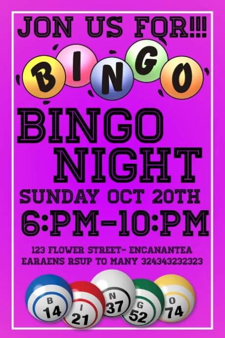 Bingo Night Event Part Poster Template | PosterMyWall