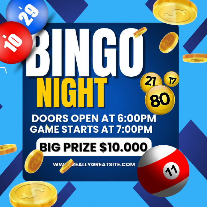 Plantilla de Bingo Night Event Party Instagram Post | PosterMyWall