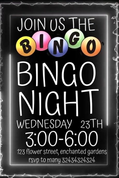 Copy of Bingo Night Event Party Poster | PosterMyWall