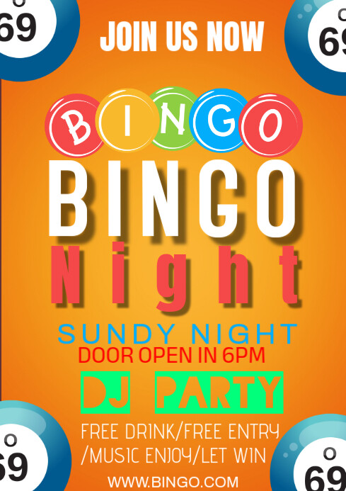 bingo night event post Template | PosterMyWall