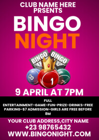 Bingo Night Poster Template | PosterMyWall