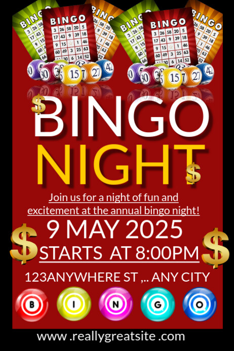 Bingo Night Event Poster Template | PosterMyWall