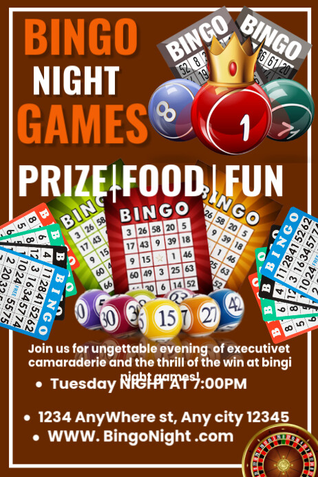 Bingo Night Event Poster Template | PosterMyWall