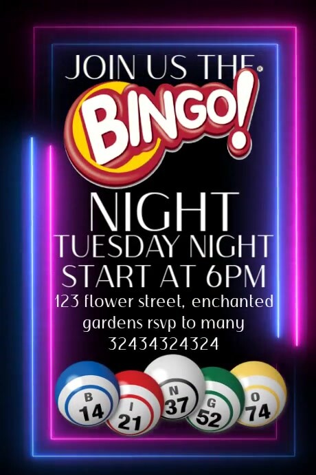 Bingo Night Event Poster Template | PosterMyWall