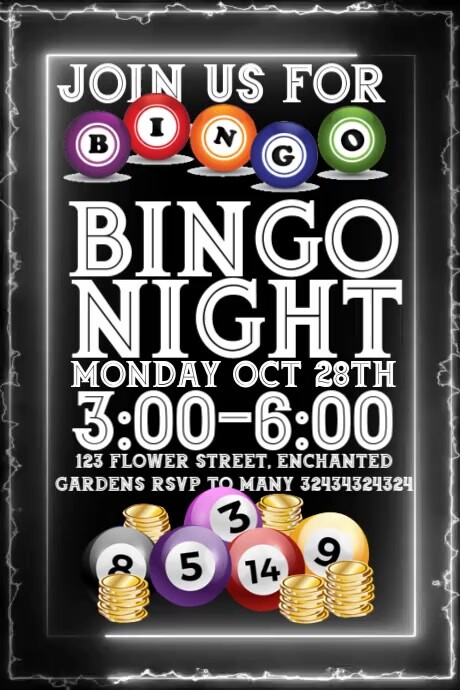 Bingo Night Event Poster Template | PosterMyWall